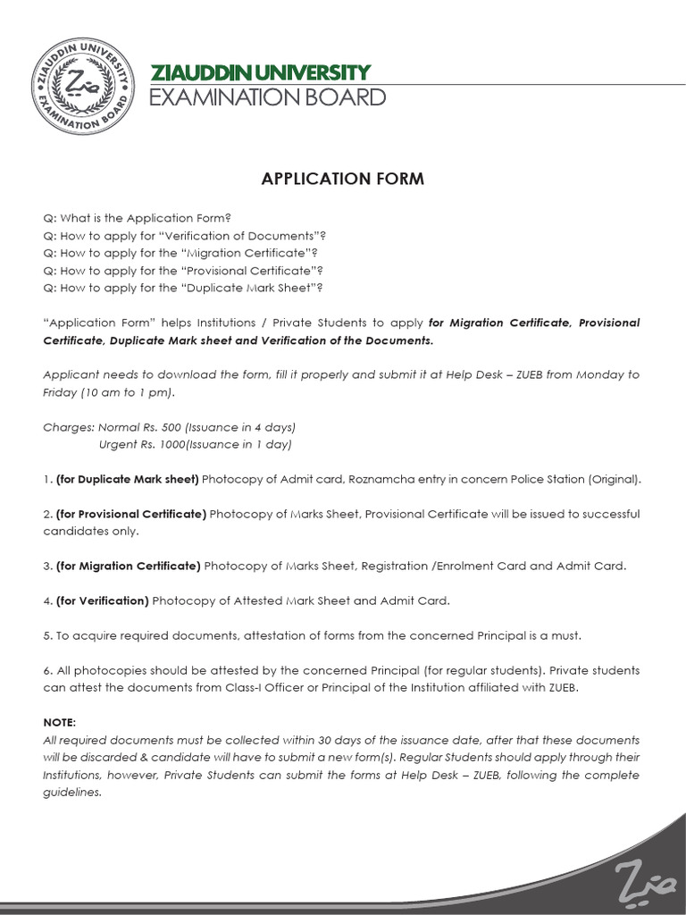 ZUEB Application Letter 1 | PDF | Business