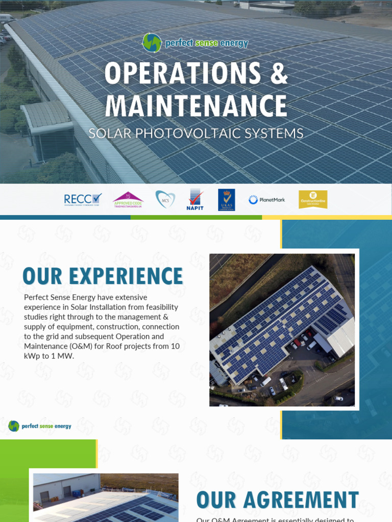 OM Solar PV Systems | PDF | Photovoltaics | Photovoltaic System