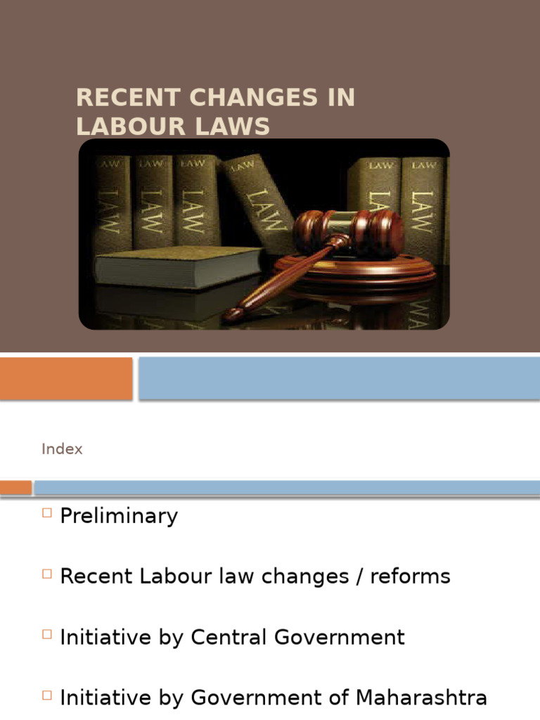 Recent Chages in Labour Laws | PDF | Employment | Overtime