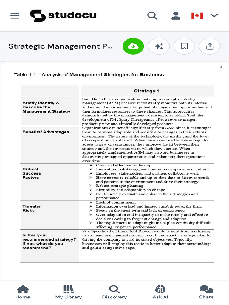 Strategic Management Problem Solving Template Smptindividual ...