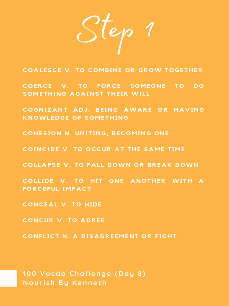 Day 8 (100 Vocab Challenge) | PDF | Religion & Spirituality | Young Adult