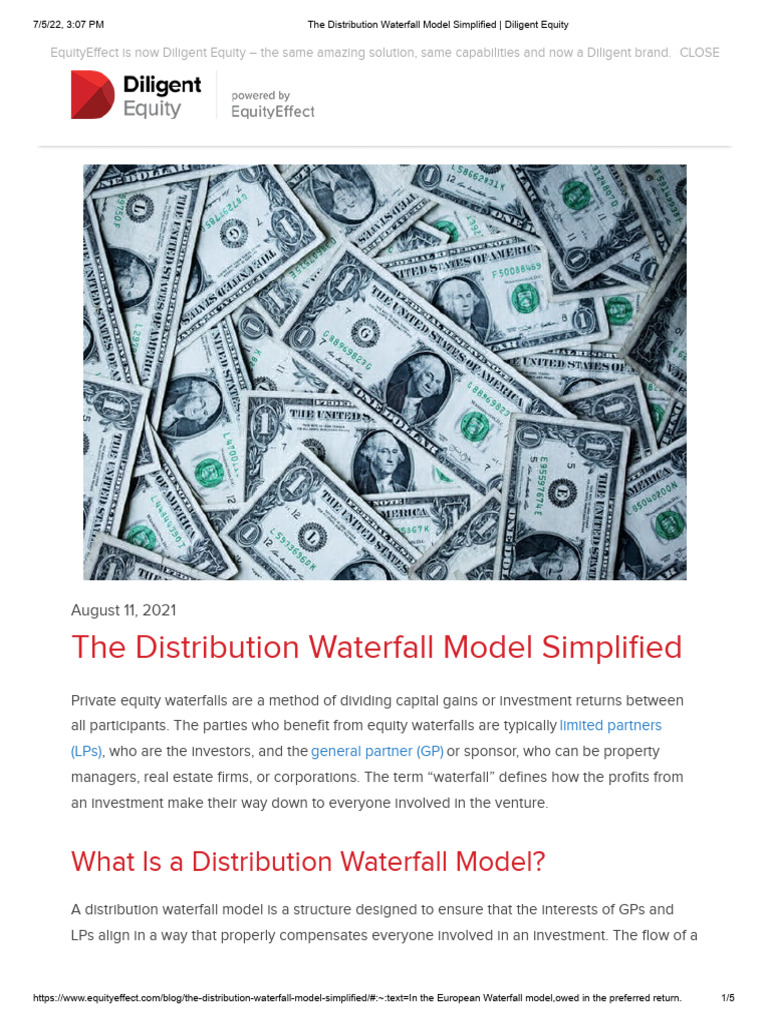 The Distribution Waterfall Model Simplified - Diligent Equity | PDF | Investing | Limited ...