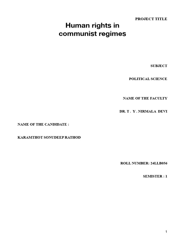 Political Science Project | PDF | Communism | Maoism