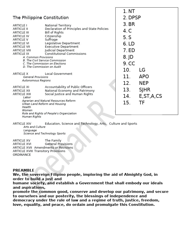 Phil Consti | PDF | Separation Of Powers | Constitution