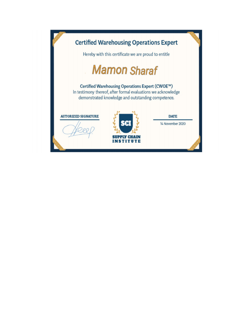 Certificate M | PDF