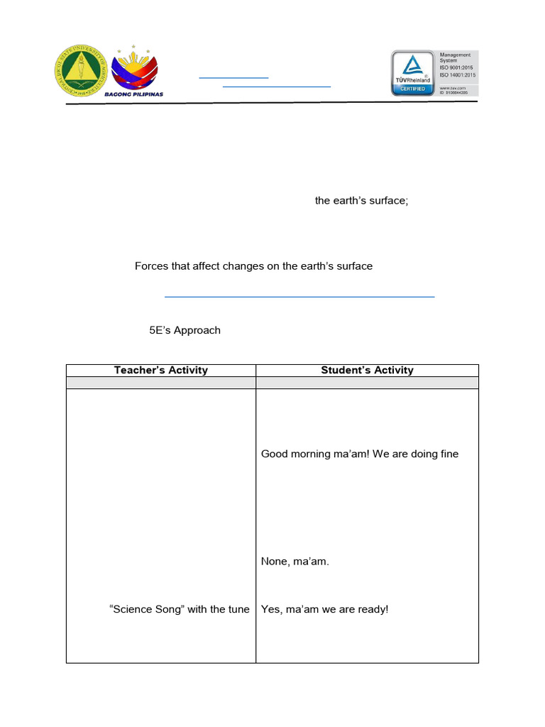 Lesson Plan: Earth Forces & Disasters | PDF | Earthquakes | Plate Tectonics