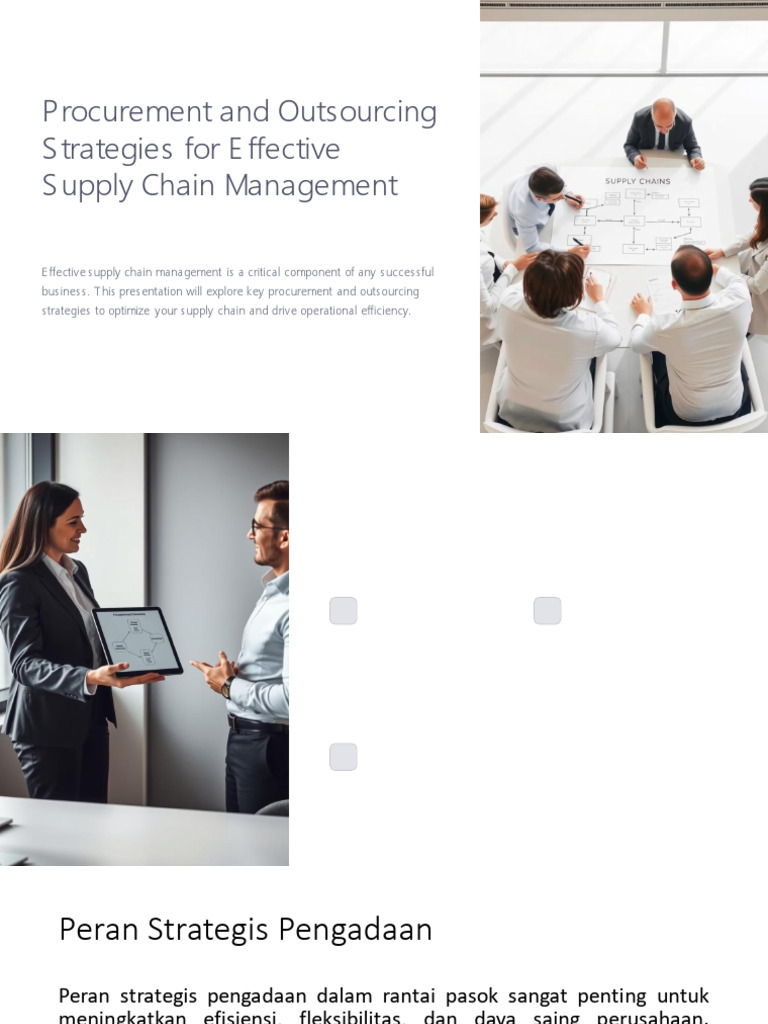 Manajemen Pengadaan Dan Kontrak Rantai Pasok | PDF | Procurement | Outsourcing