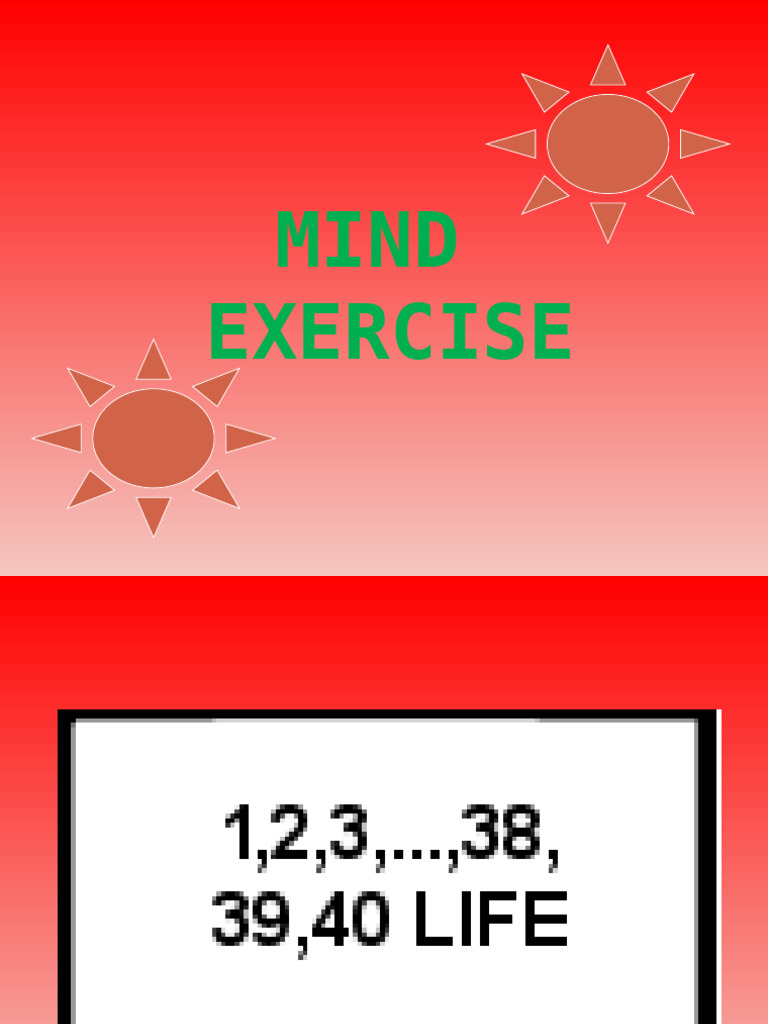 Creative Mind Exercises List | PDF