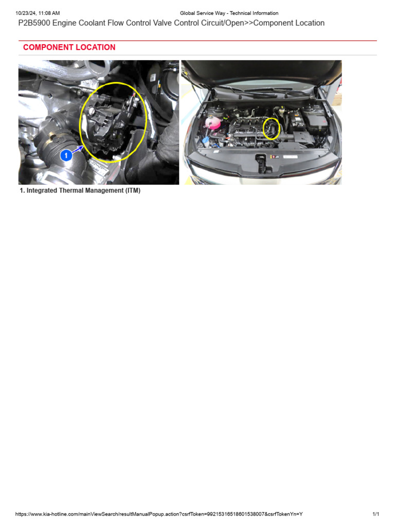 SPORTAGE NQ5E Model Year 2023 Engine G 2.0 MPI NU PE LOCATION | PDF ...