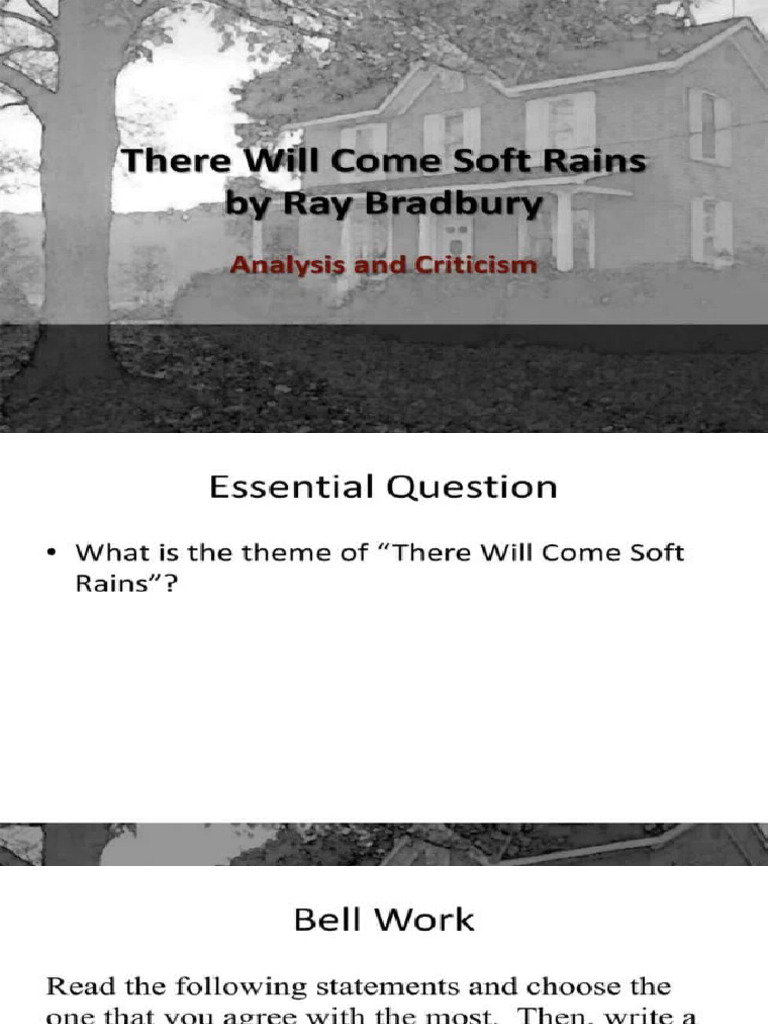 G8 There Will Come Soft Rains | PDF