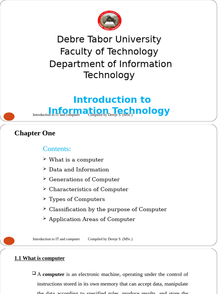Chapter 1 | PDF | Microcomputers | Mainframe Computer