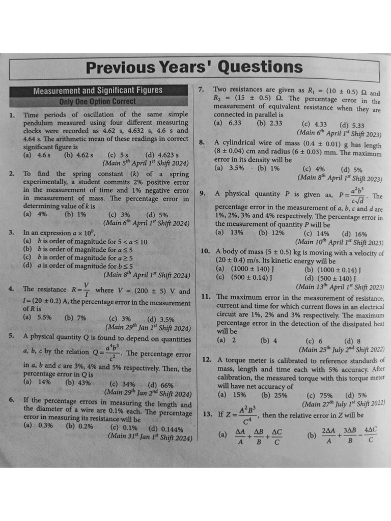 Phy Test 0hj Jikk | PDF