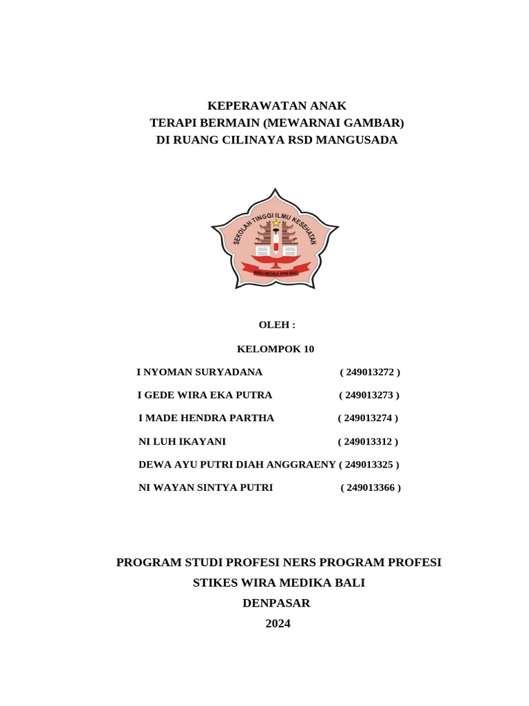 Terapi Bermain Mewarnai Gambar | PDF