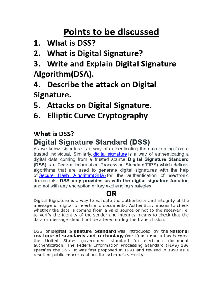 Digital Signatures.docx | PDF | Public Key Cryptography | Key (Cryptography)