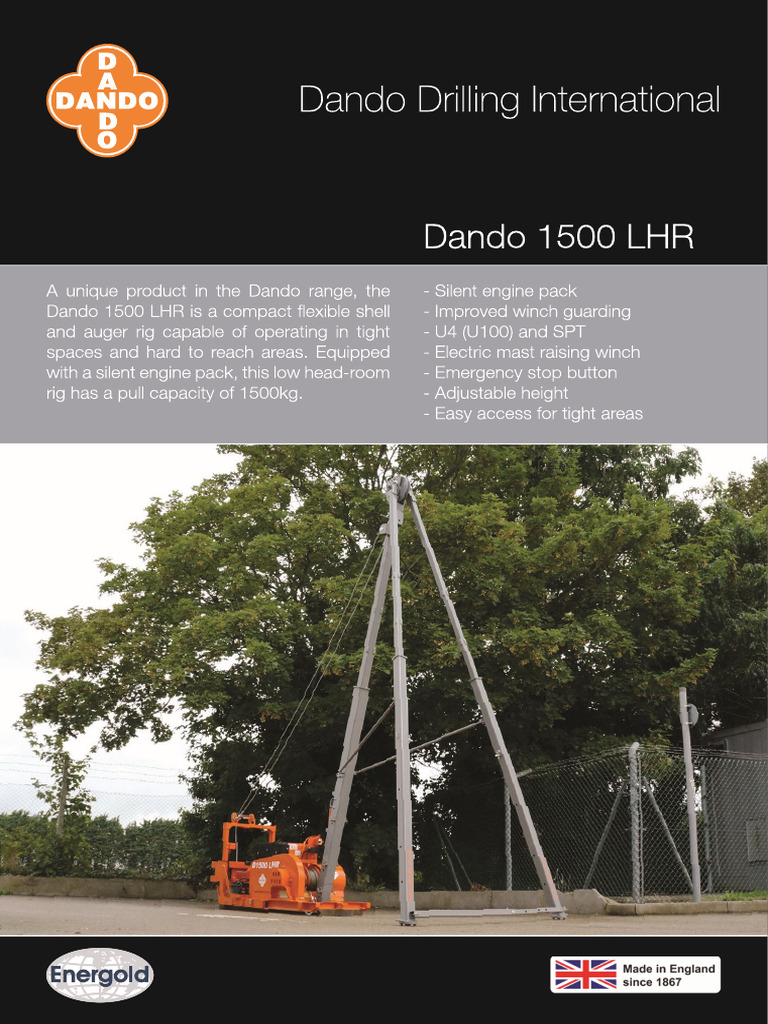 Dando LHR 1500 Dando Specs | PDF