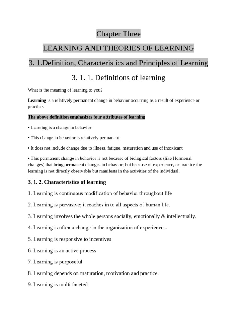 Learning Theories Overview | PDF | Classical Conditioning | Reinforcement