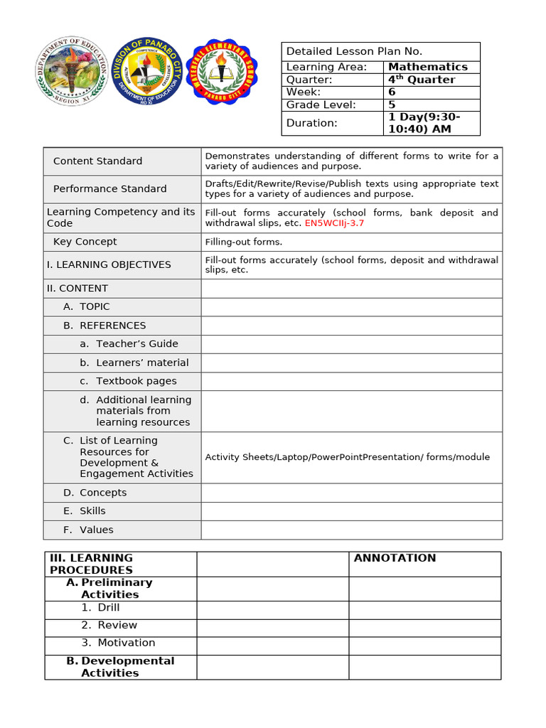 CO2 Q4_New Format | PDF | Learning | Lesson Plan