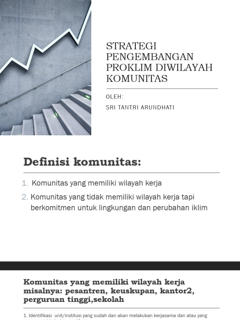 Strategi Proklim untuk Komunitas Lokal | PDF