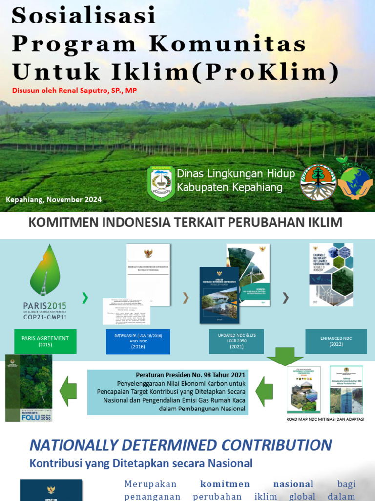 Sosialisasi Proklim Kepahiang 2024 | PDF