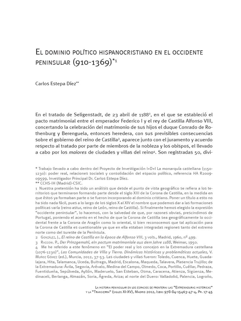 Estepa Dominio Politico | PDF | Al Andalus | España
