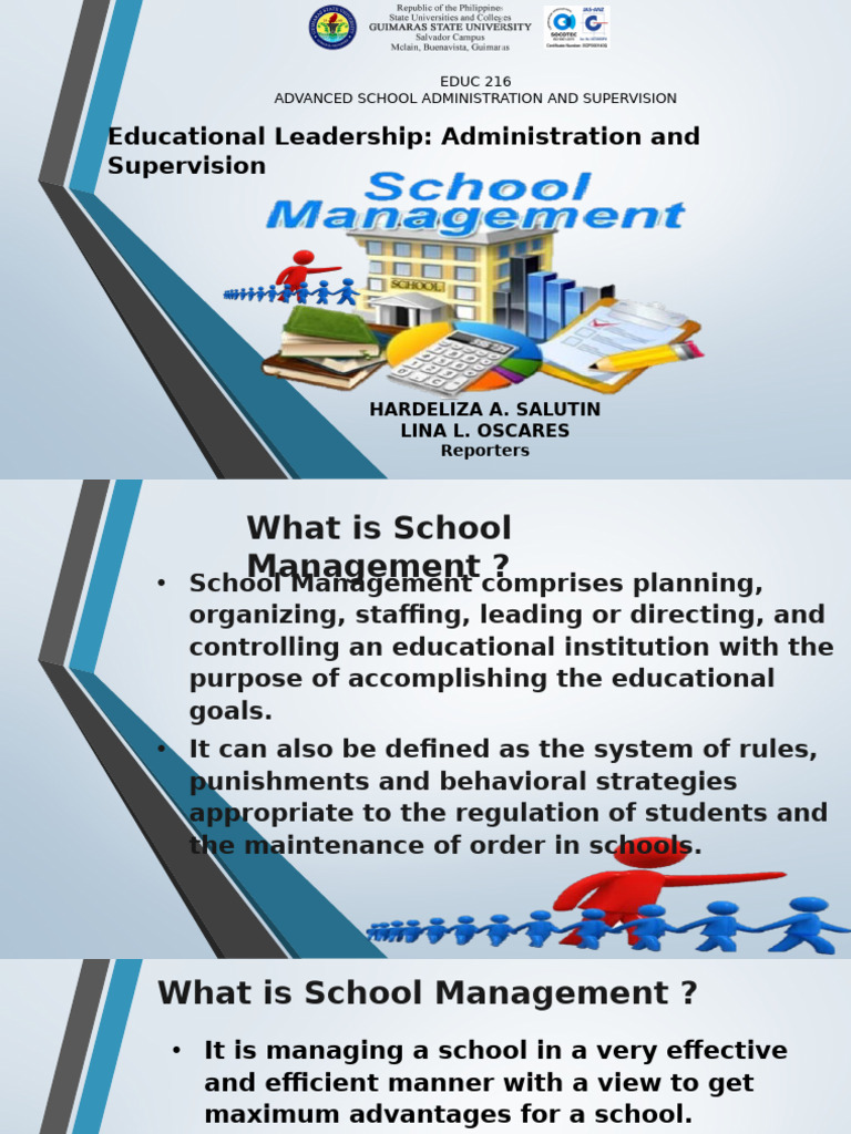Topic G. SCHOOL MANAGEMENT | PDF | Teachers | Schools