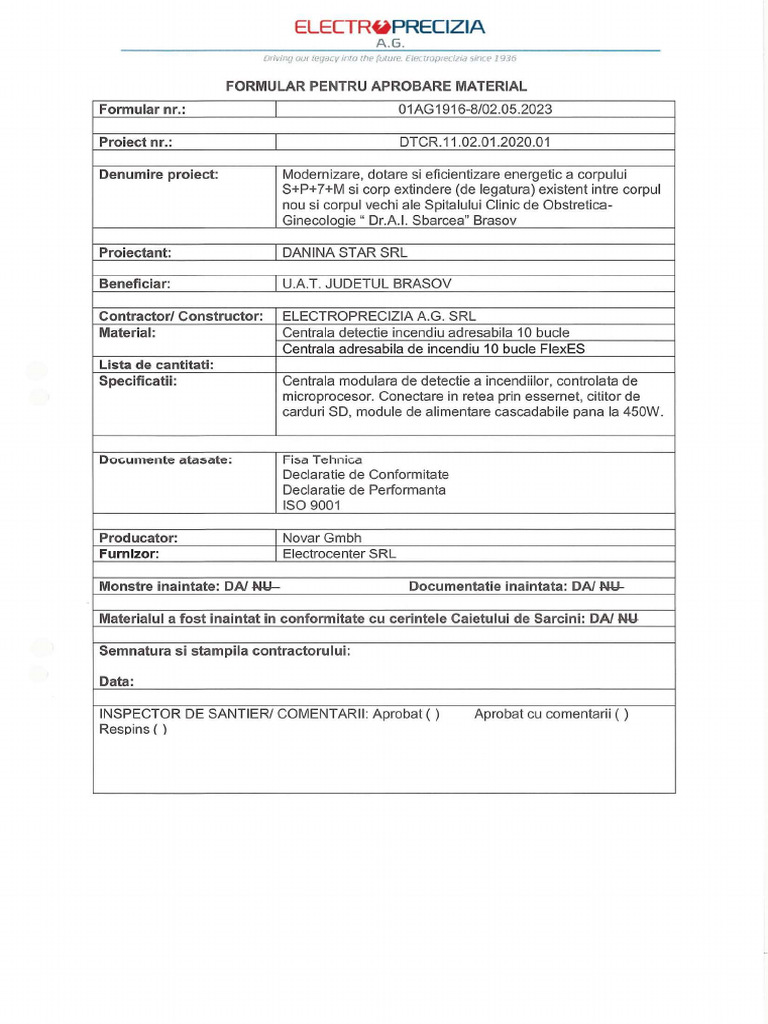 MAF - Centrala Detectie Incendiu | PDF