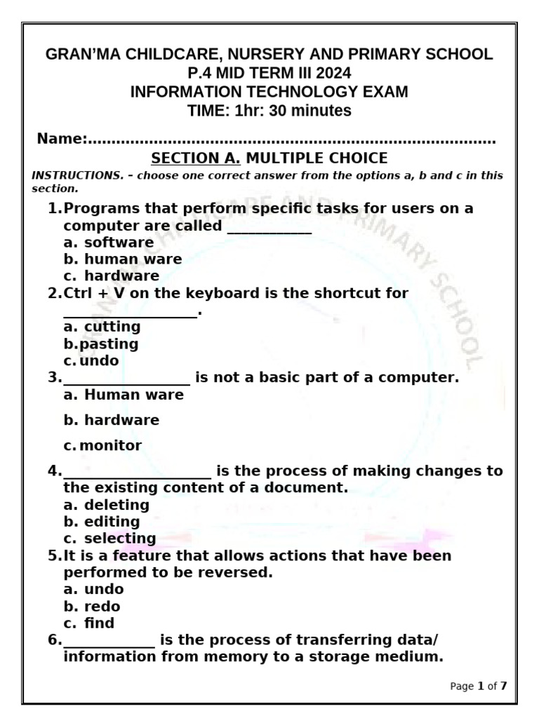 Computer BOT 3 2024 | PDF | Input/Output | Word Processor