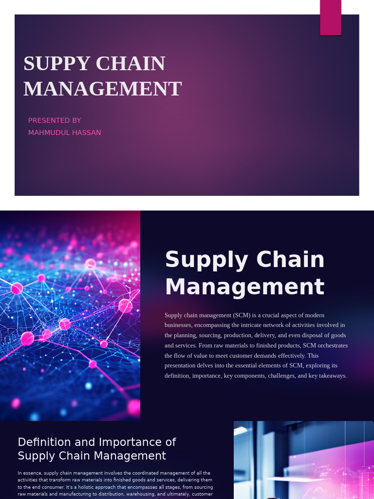 Supply Chain Management (Autosaved) | PDF | Supply Chain Management ...