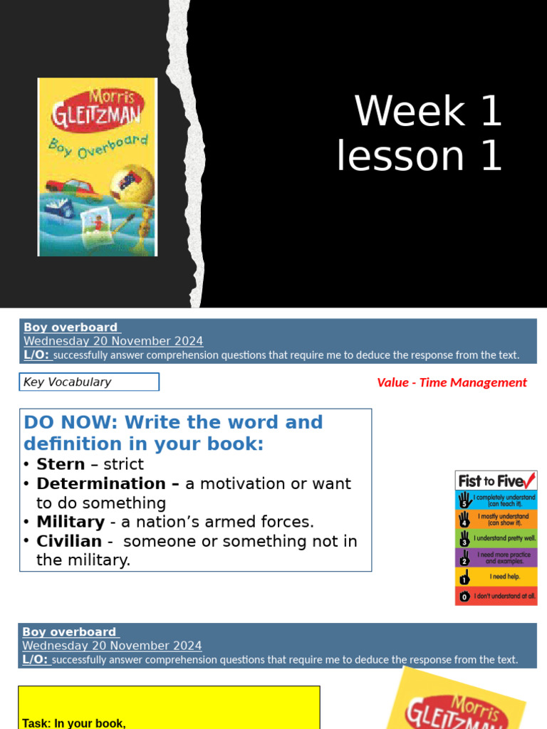 Week 1 - Lessons 1 - 5 | PDF | Reading Comprehension | Taliban