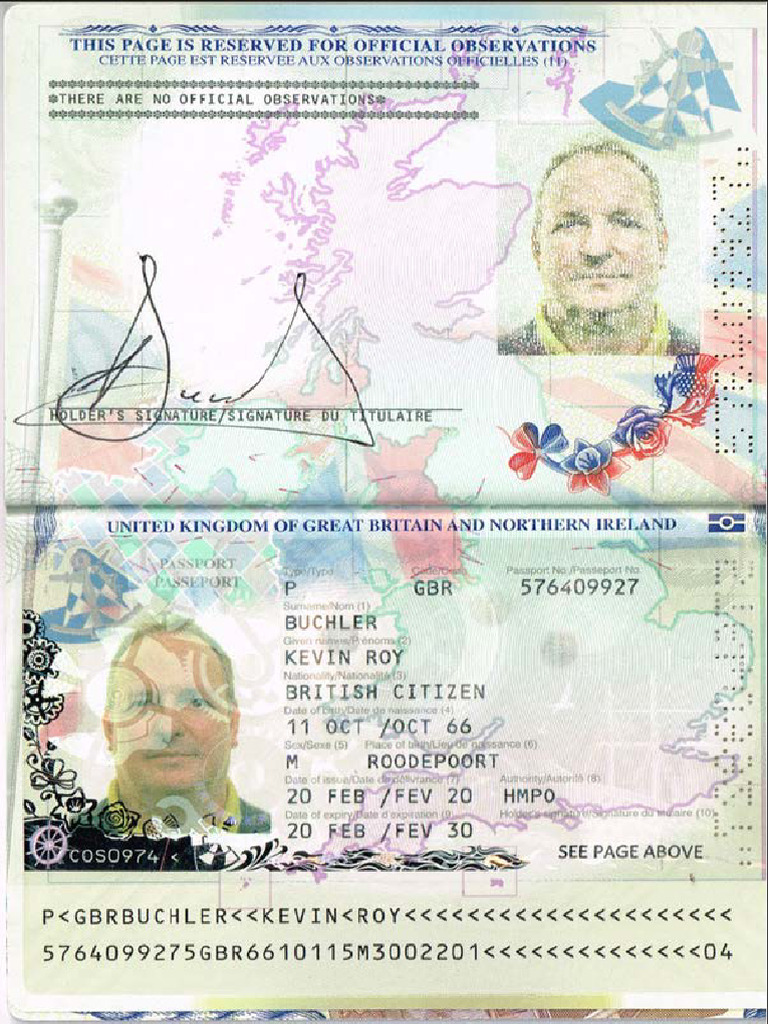 Kevin Buchler Passport | PDF