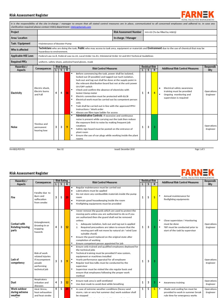 MN-03 Booster Pump | PDF | Firefighter | Risk