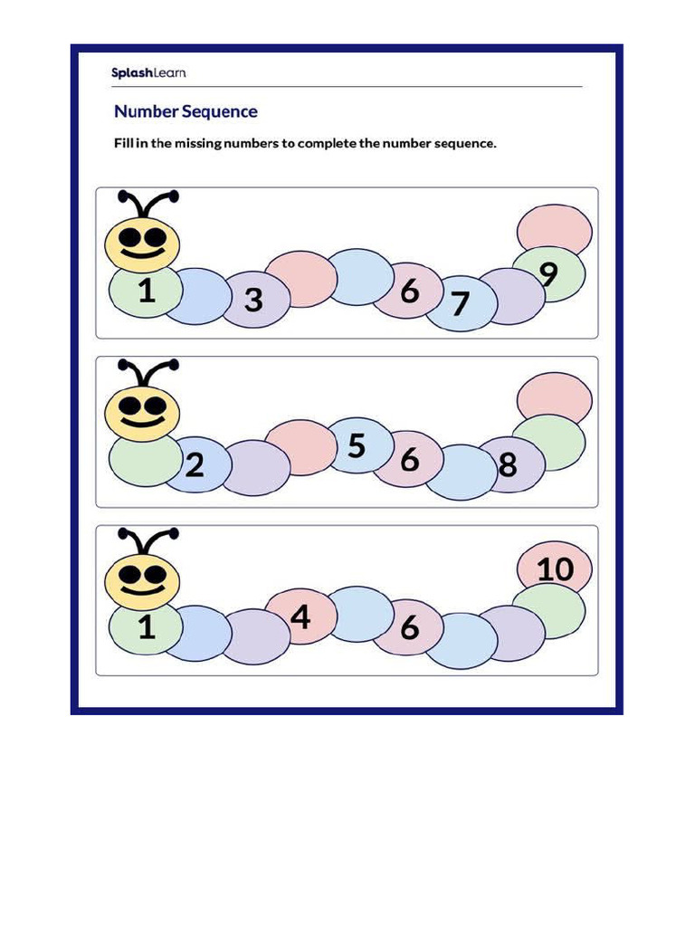 Counting Worksheet | PDF