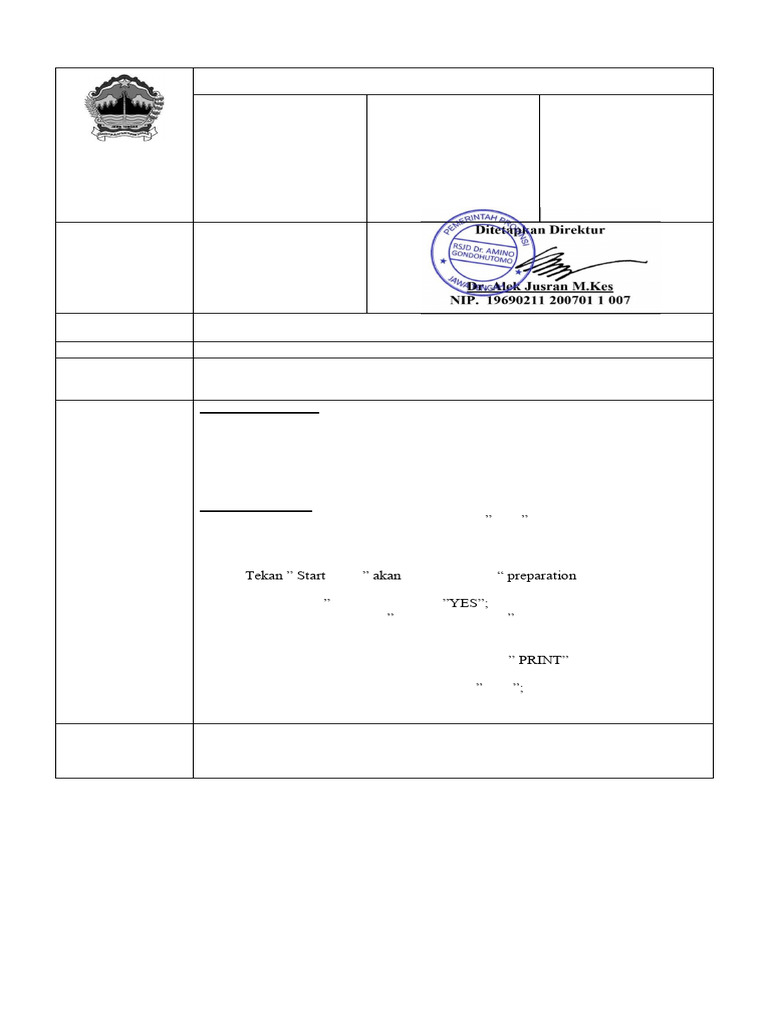 Prosedur Penggunaan Bone Densitometri | PDF | Kesehatan Holistik