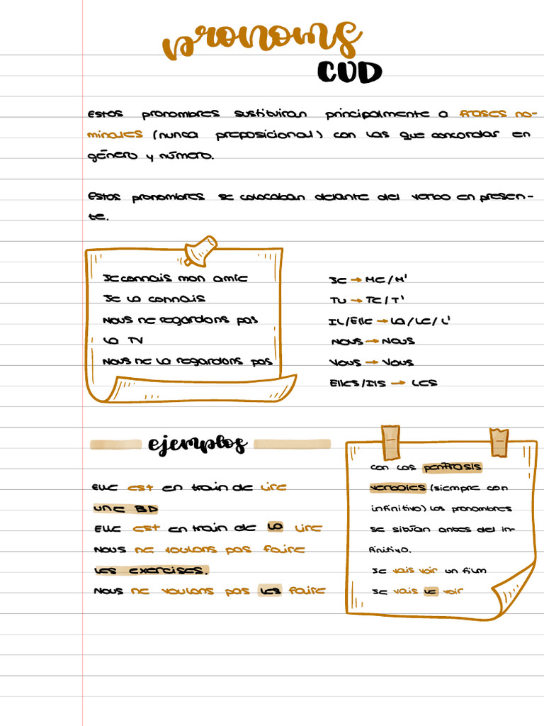 Pronome COD | PDF