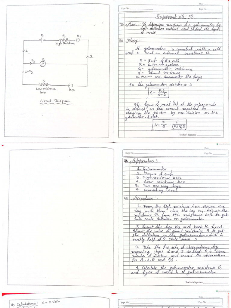Class 12 Physics Exp No 5 | PDF