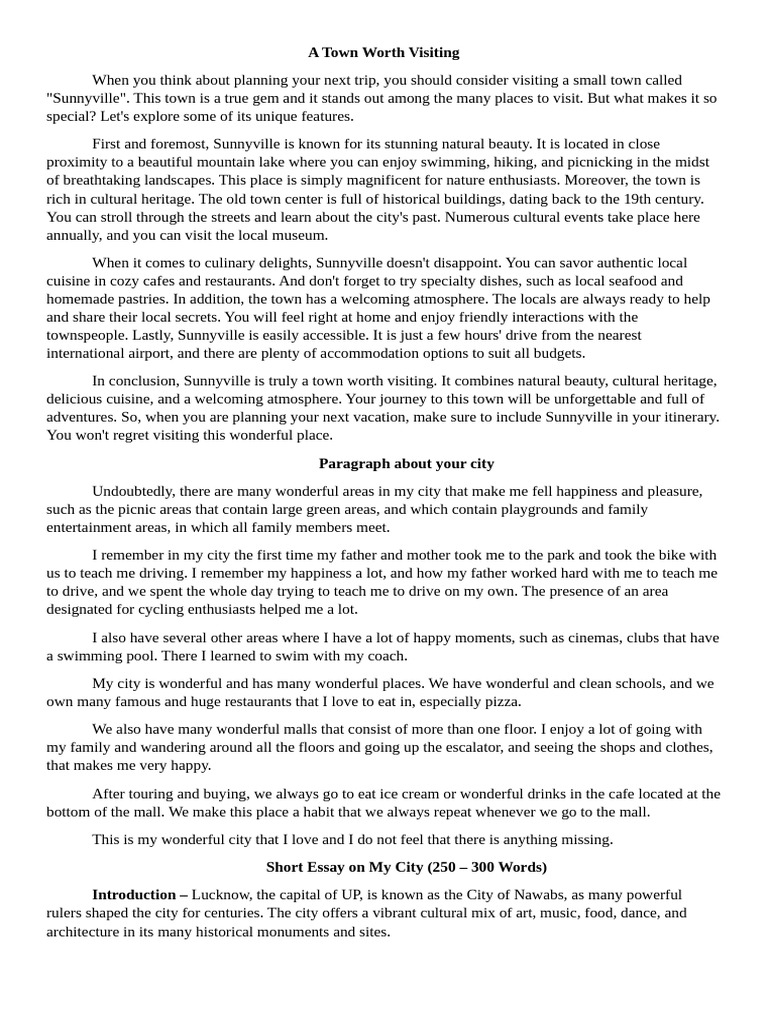 City Worth Visiting Elem | PDF | Delhi