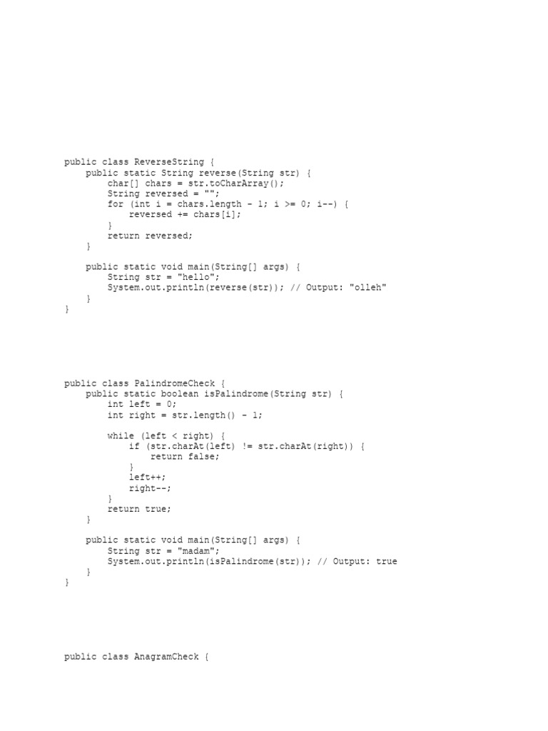 Java Programs | PDF | String (Computer Science) | Computer Programming Java Programs | PDF | String (Computer Science) | Computer Programming