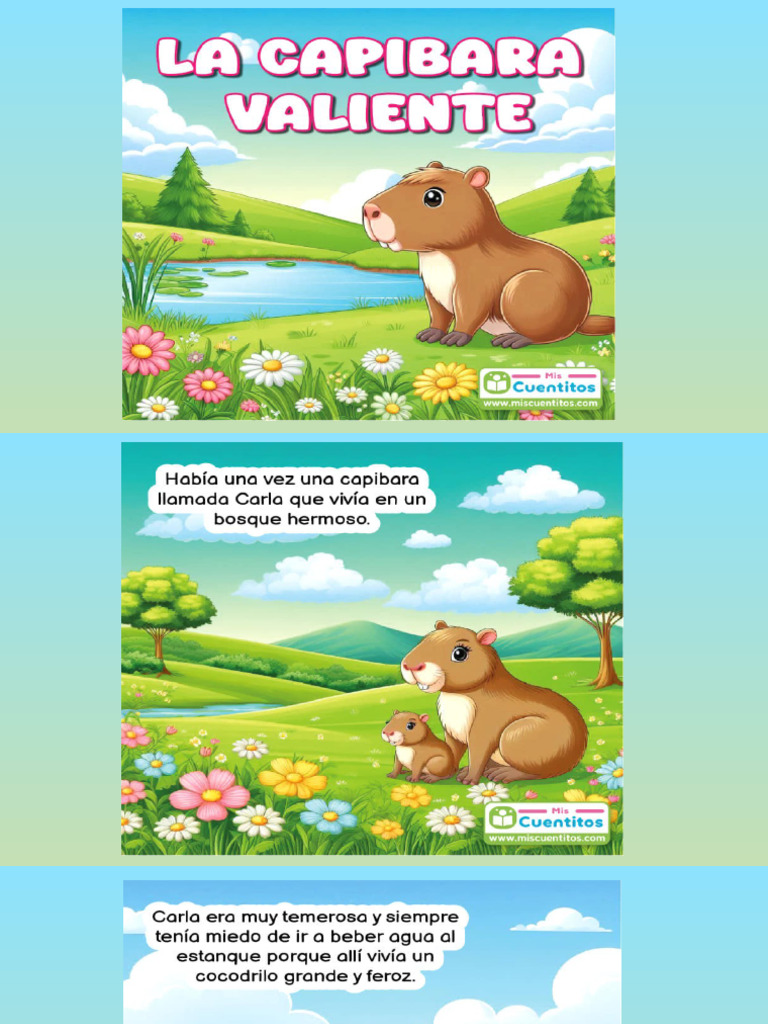 Cuento Capibara Valiente | PDF