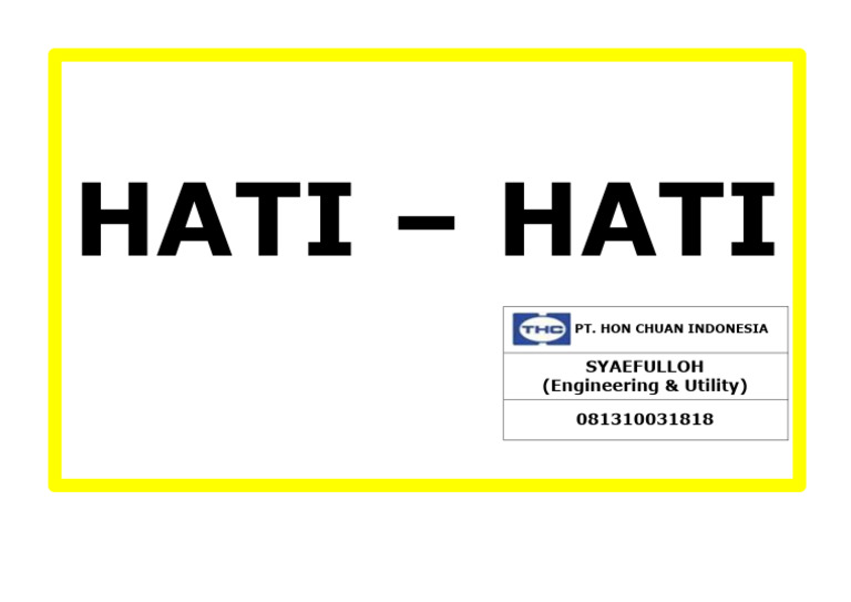 Label Hati Hati | PDF