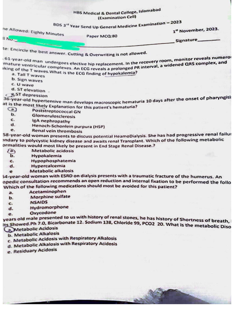 Pre Proff Gen Medicine HBS 2023 | PDF