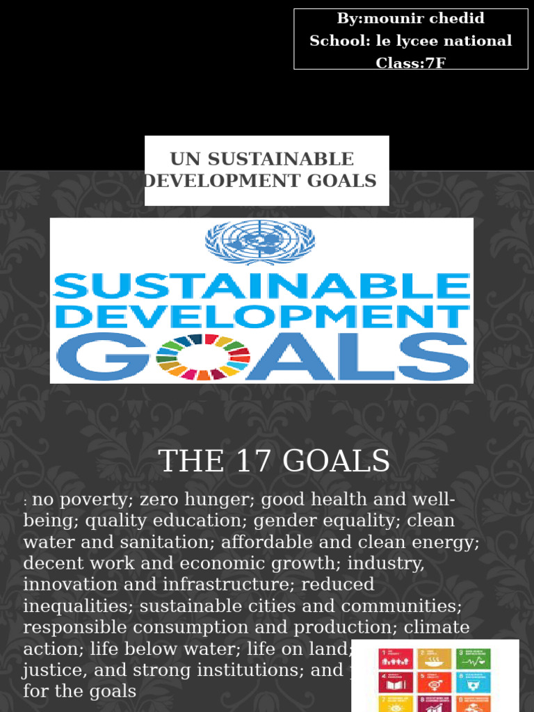 Un Sustainable Development Goals | PDF | Social Science