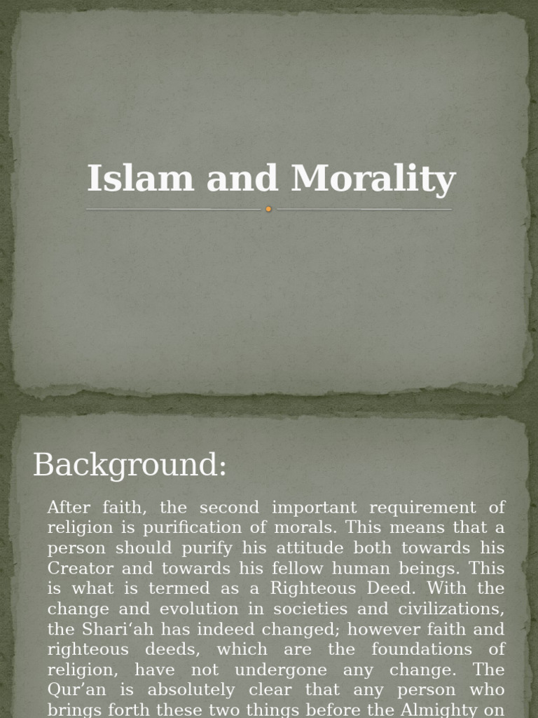 Lecture 5 - Islam and Morality | PDF | Religious Belief And Doctrine