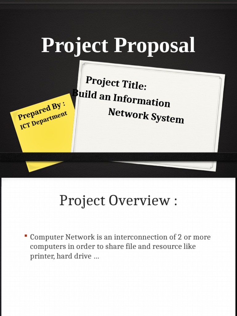 Project Proposal Sample | PDF | Computer Network | Dell