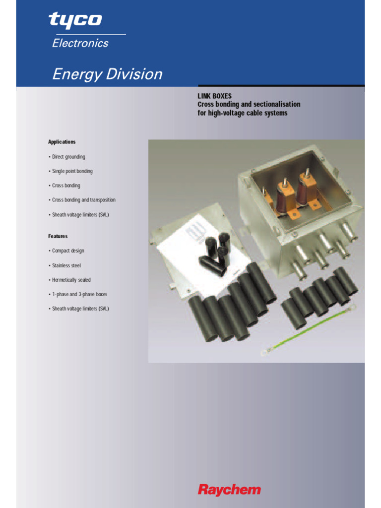 Raychem 132KV LinkBox | PDF | High Voltage | Electricity
