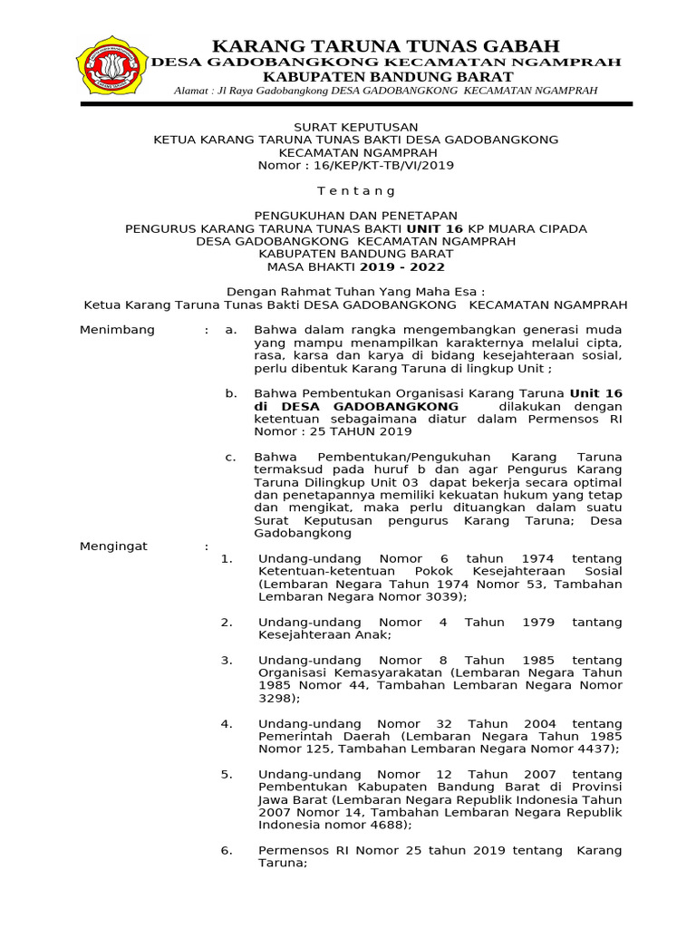 Contok SK Karta Tingkat Unit 04 | PDF