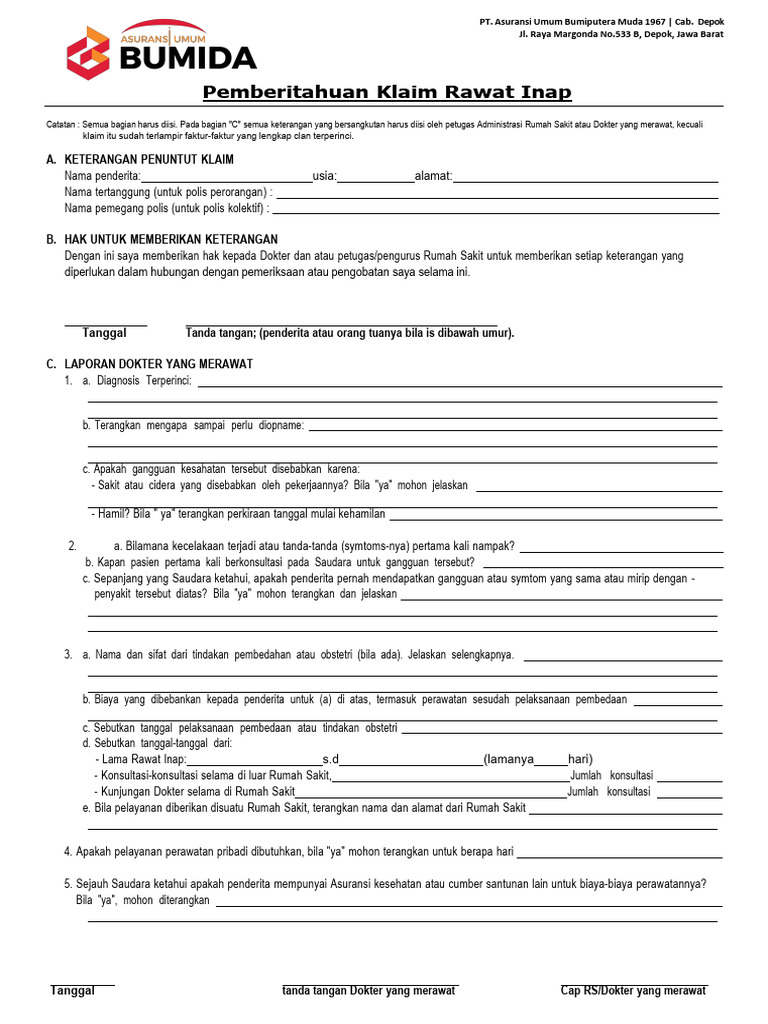 Form Klaim Siswakoe - Mahasiswakoe | PDF