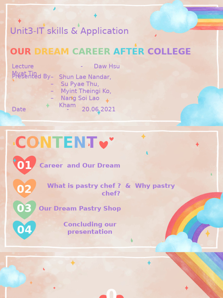 Our Dream Career After College | PDF | Career & Growth | Business