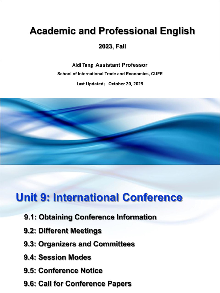 International Conference Guide 2023 | PDF
