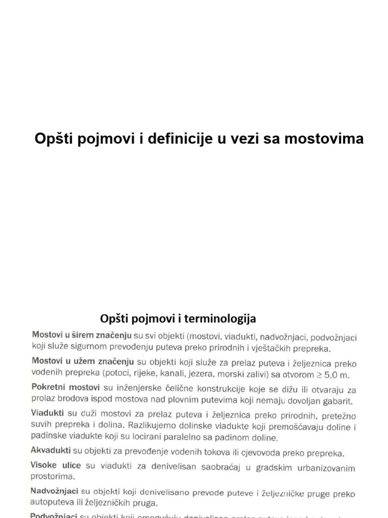 Osnove Mostova 1 Cas | PDF
