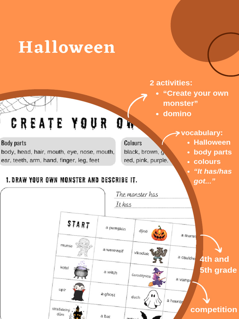 Halloween - Create Your Own Monster, Domino | PDF